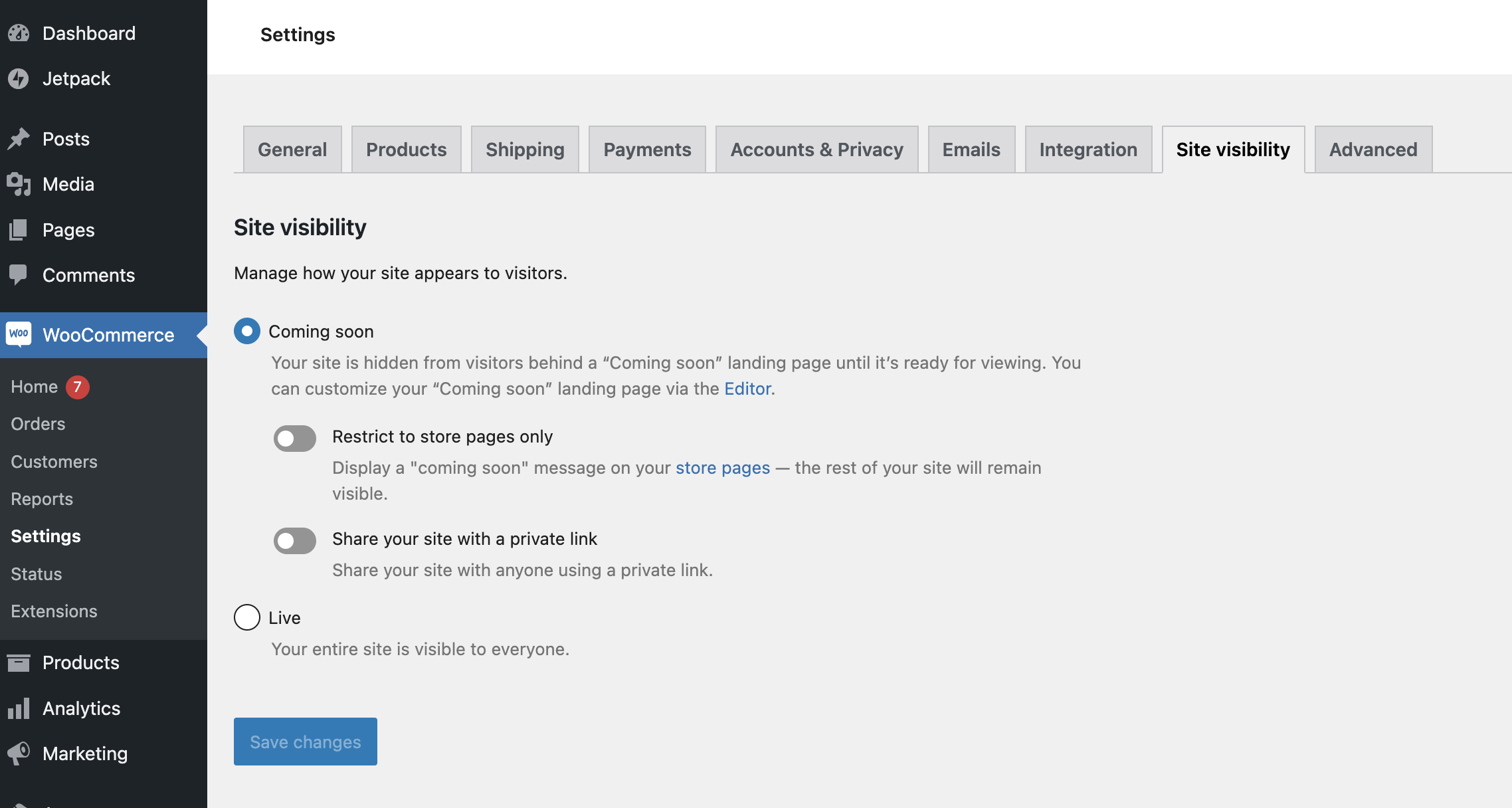 WooCommerce Coming Soon Mode Documentation - WooCommerce