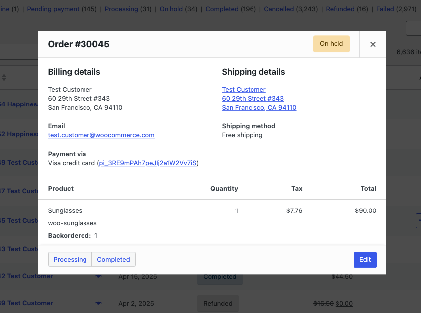 Orders Overview and Bulk Order Management Documentation - WooCommerce