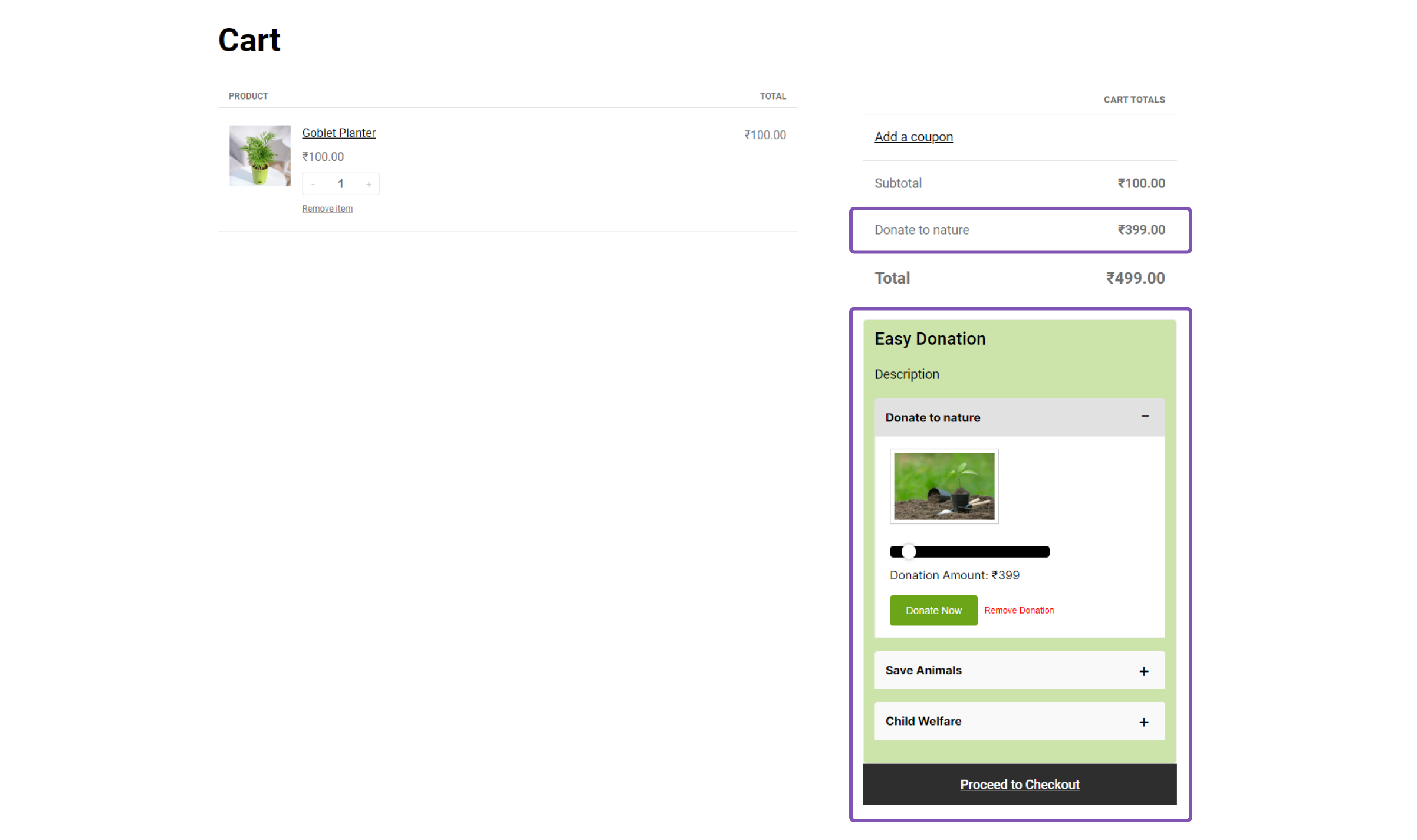 Zestard Easy Donation - WooCommerce Marketplace
