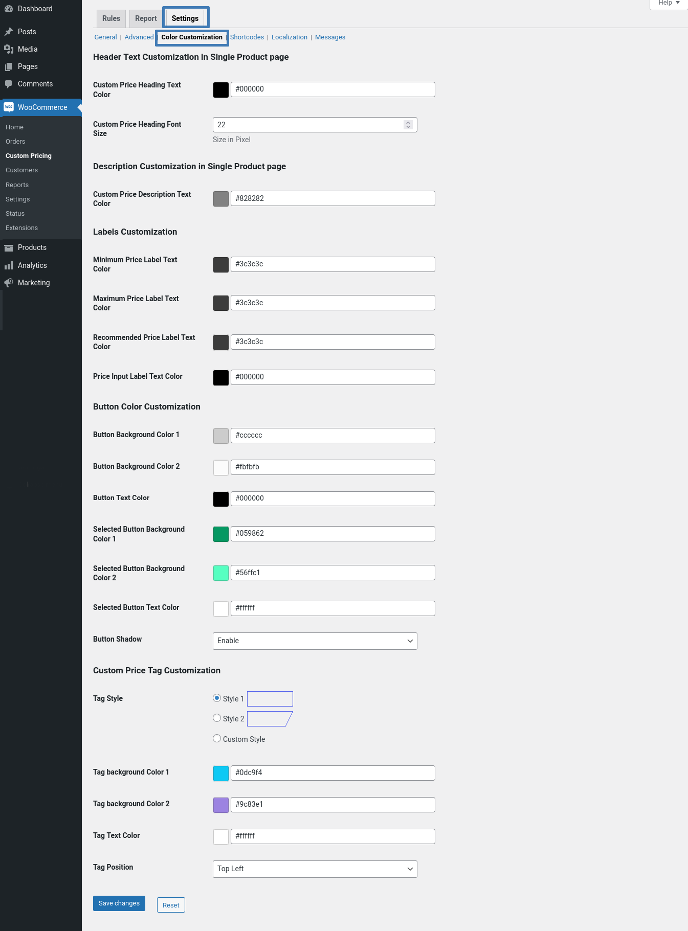 Custom Pricing Documentation - WooCommerce