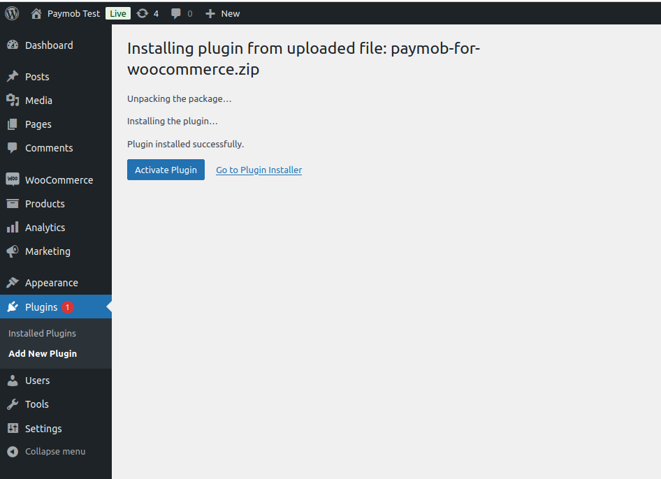 Documentation for WooCommerce Paymob Payment