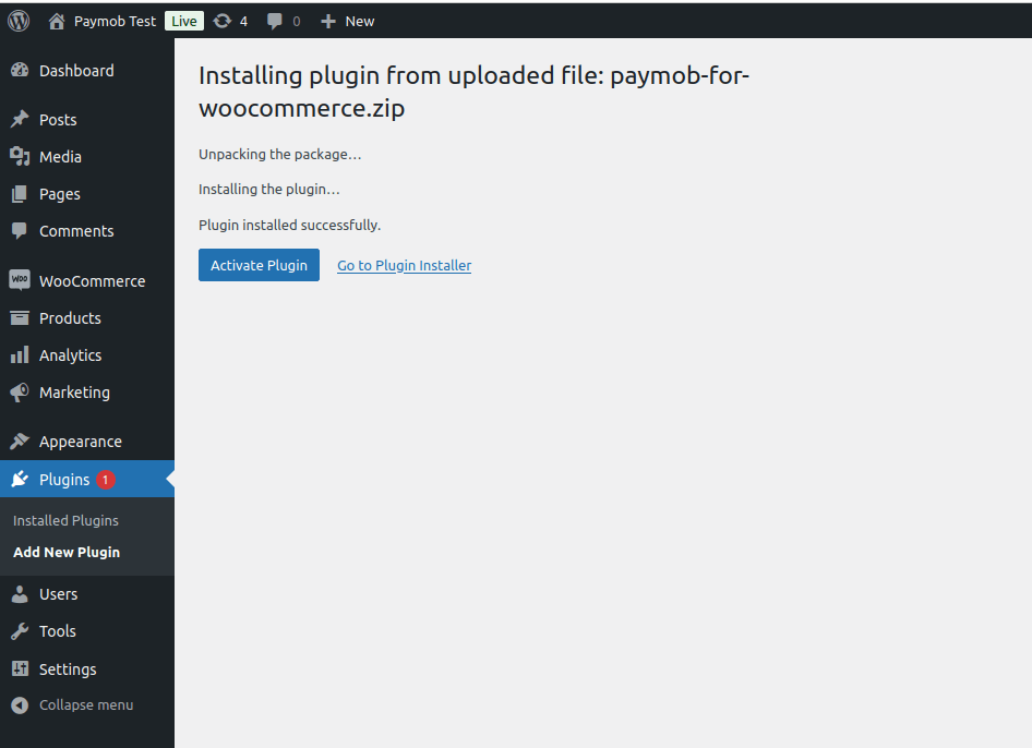 Documentation for WooCommerce Paymob Payment
