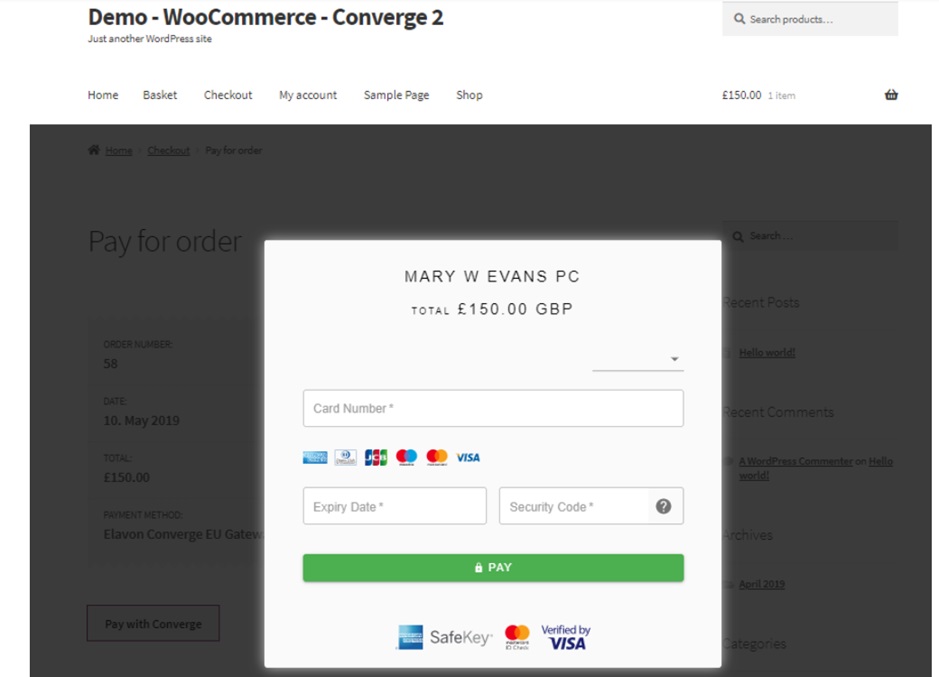 Elavon Payments Documentation - WooCommerce