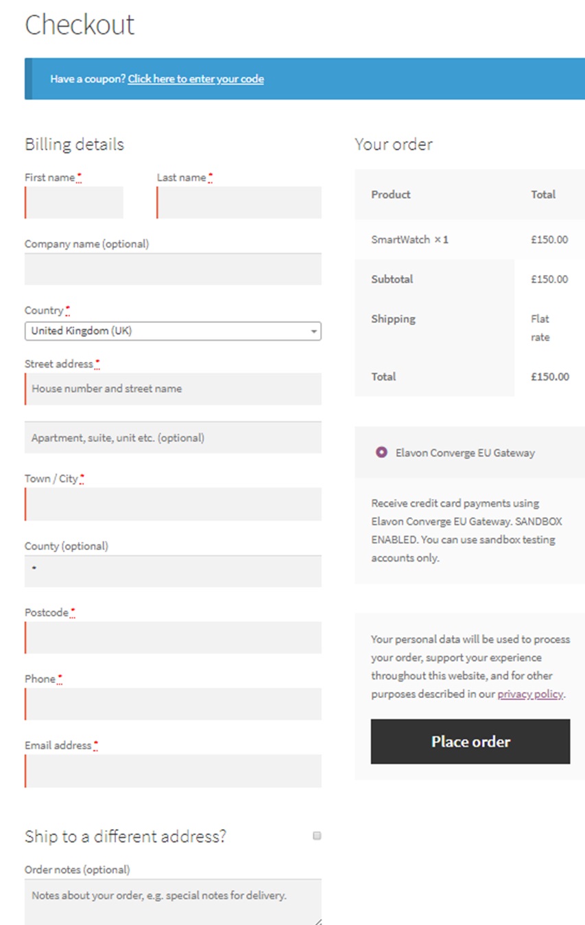 Elavon Payments Documentation - WooCommerce
