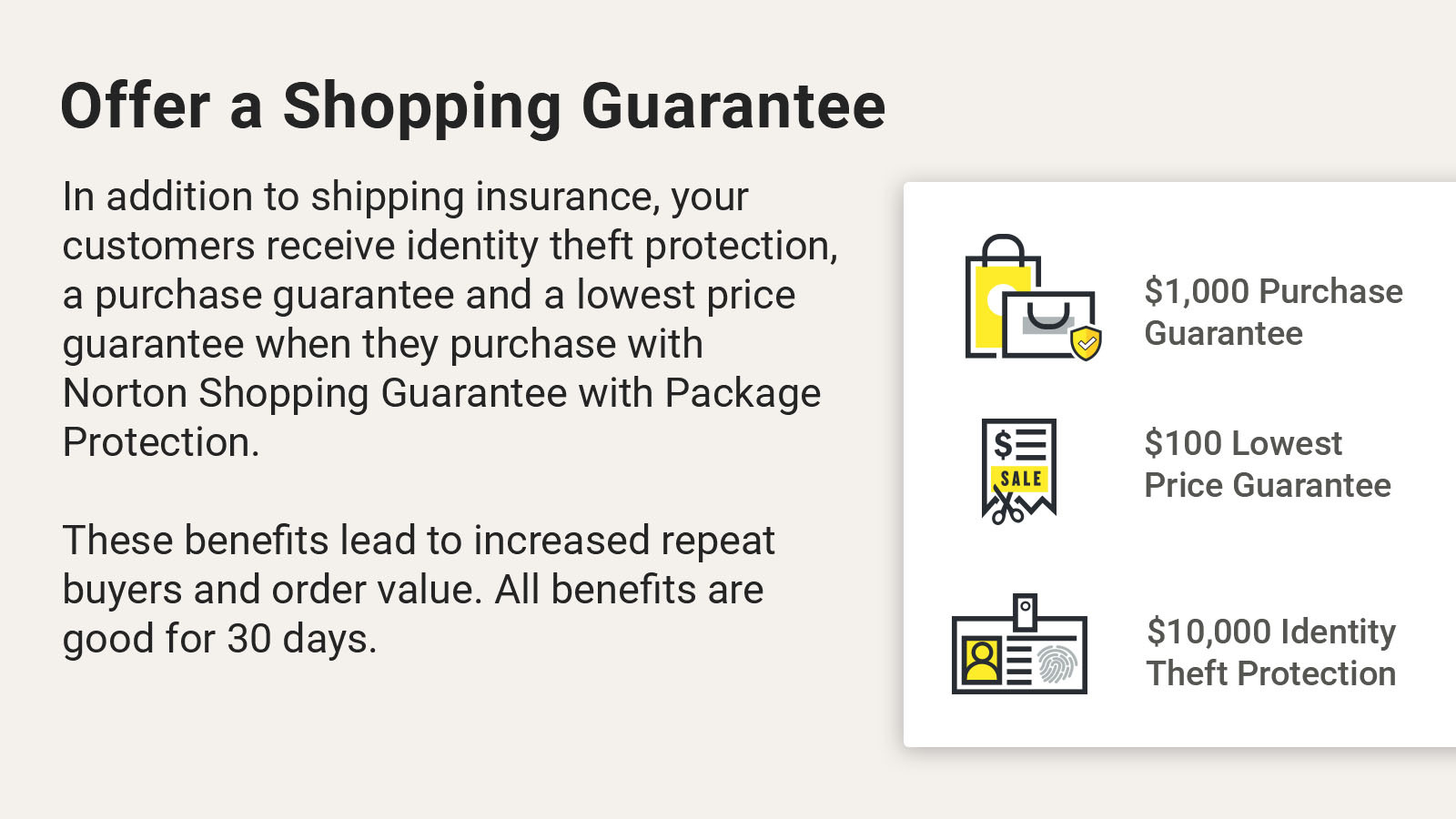 Norton Shopping Guarantee Package Protection - WooCommerce