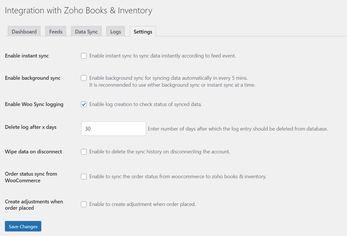 Integration with Zoho Books & Inventory: User Guide | WP Swings