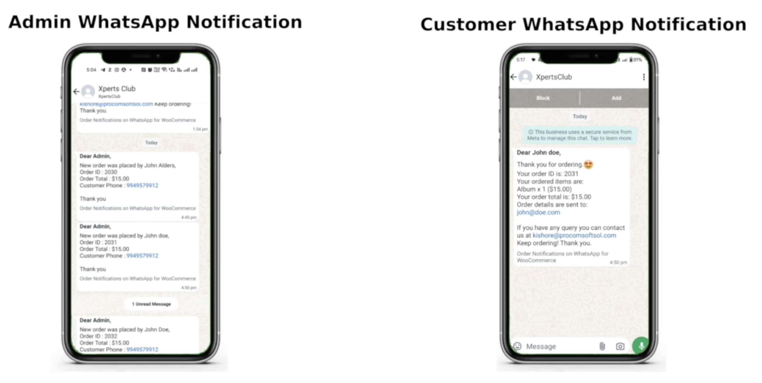 Order Notifications on WhatsApp - WooCommerce Marketplace