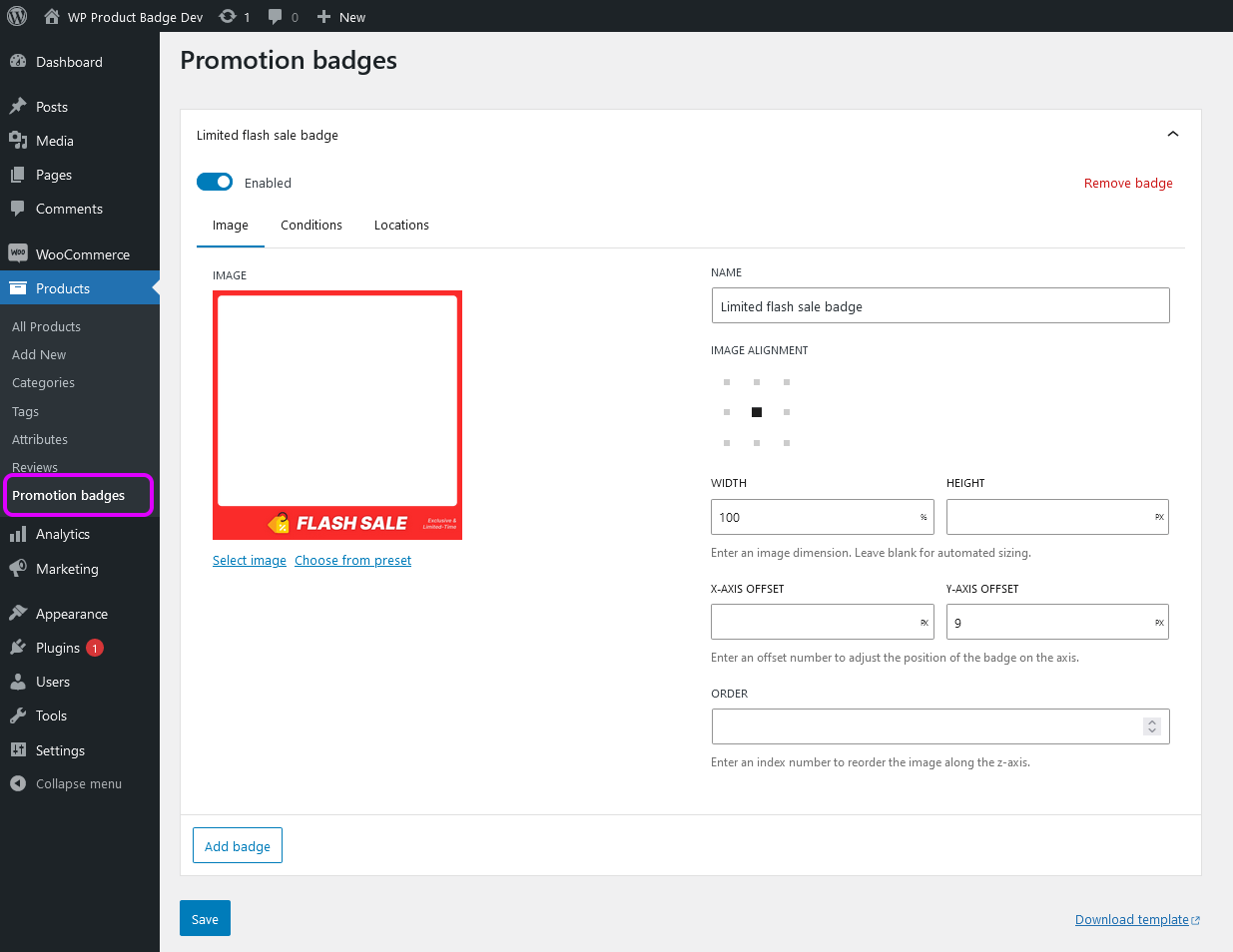 Product Promotion Badges - WooCommerce Marketplace