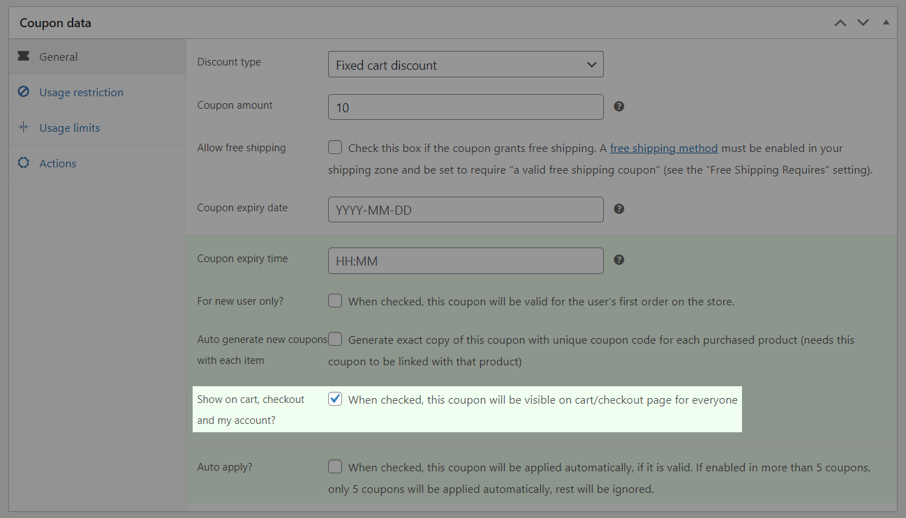 How to Show Coupon Codes to Customers