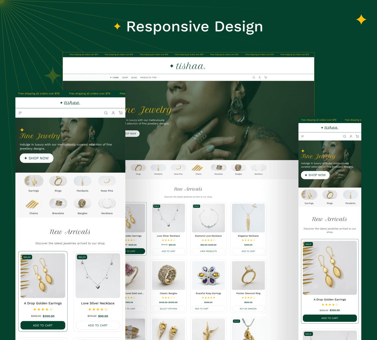 Tishaa - Jewelry WooCommerce Theme