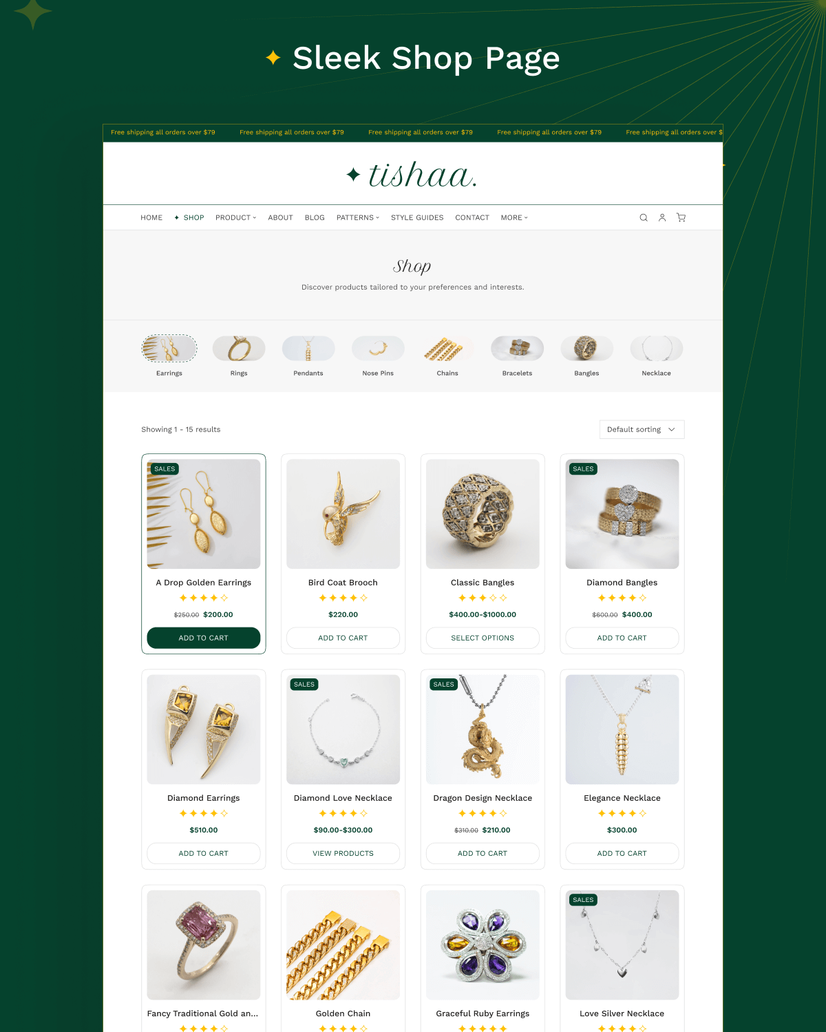Tishaa - Jewelry WooCommerce Theme