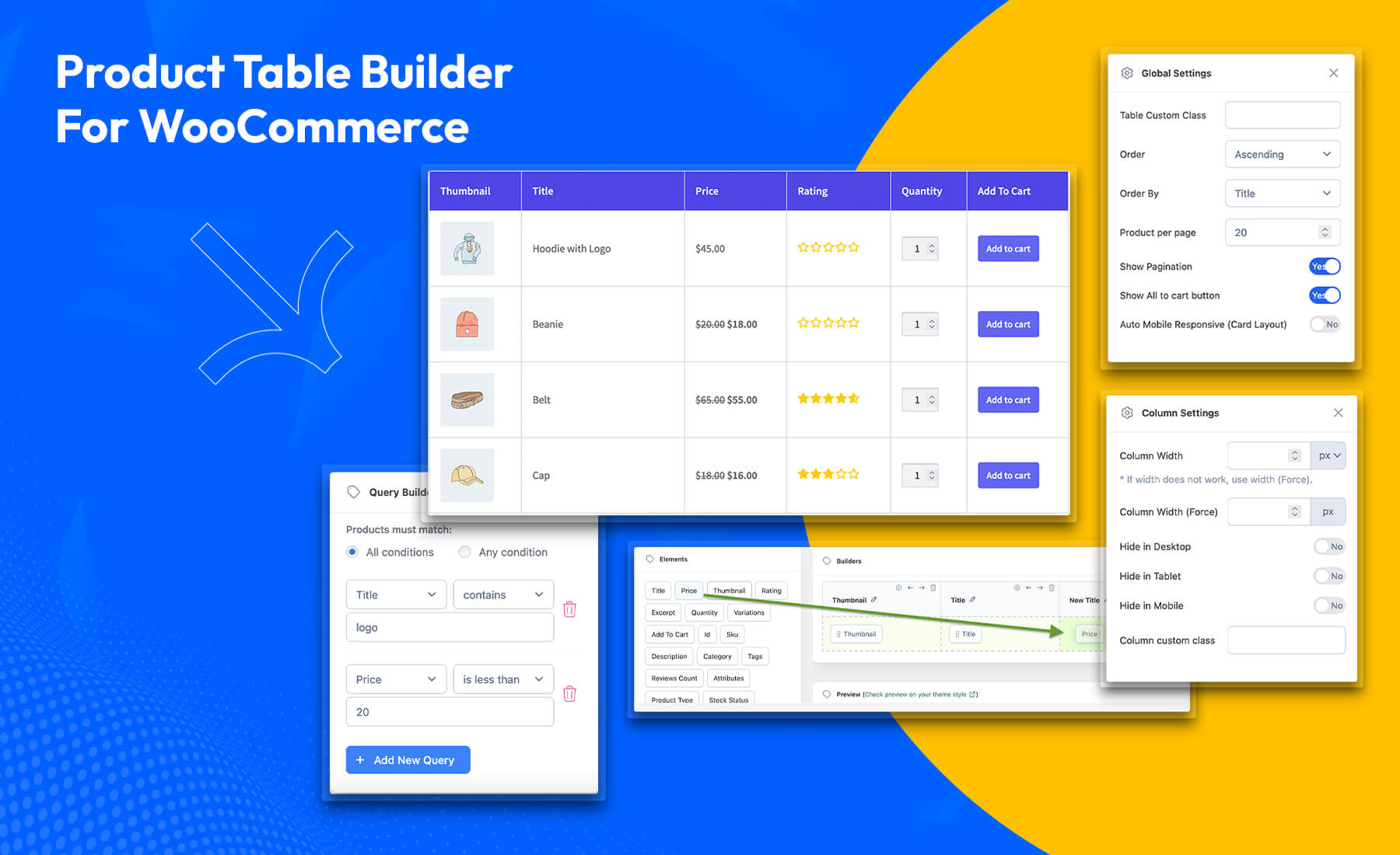 Product Table Builder - WooCommerce Marketplace