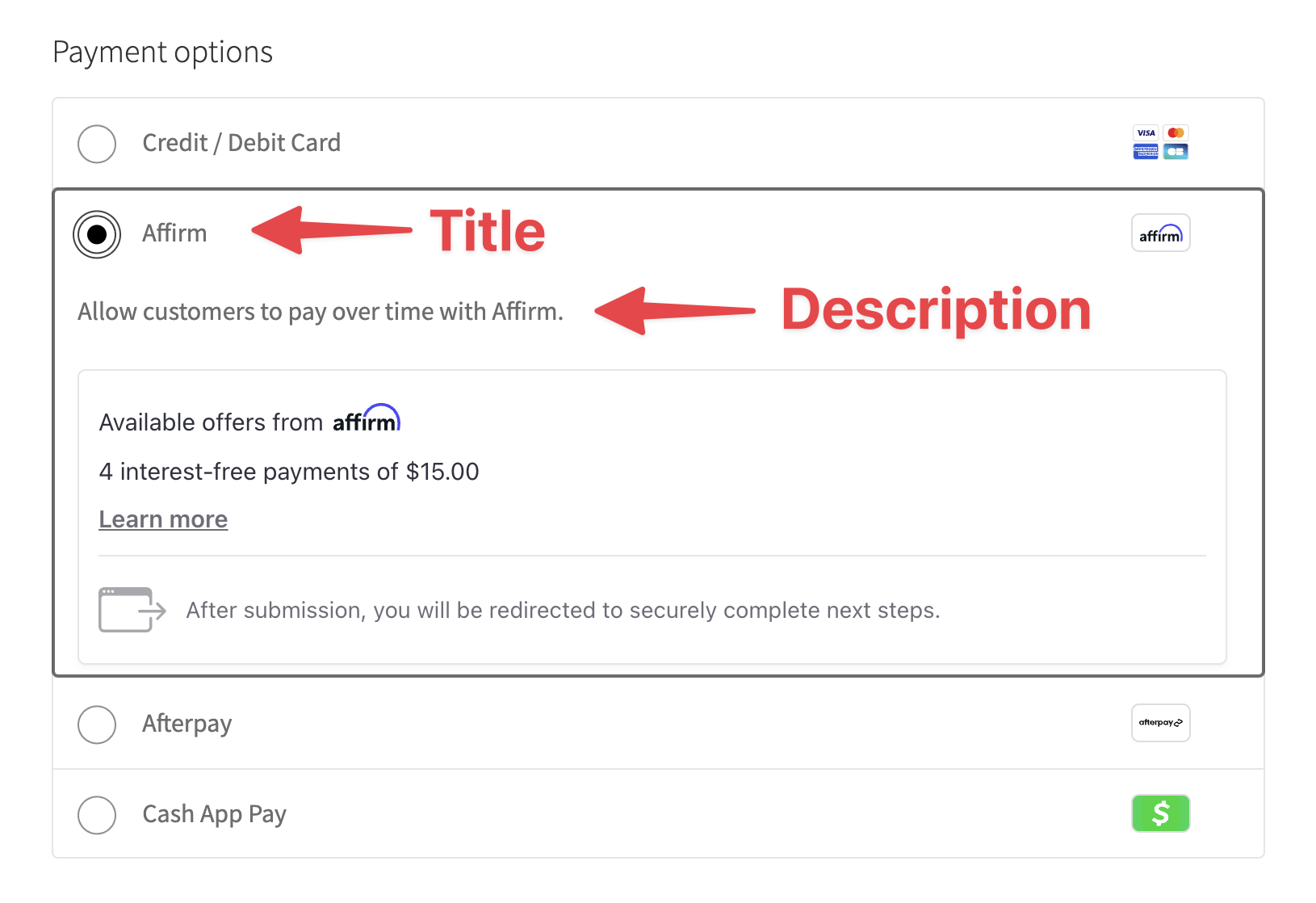 Additional payment methods Documentation - WooCommerce