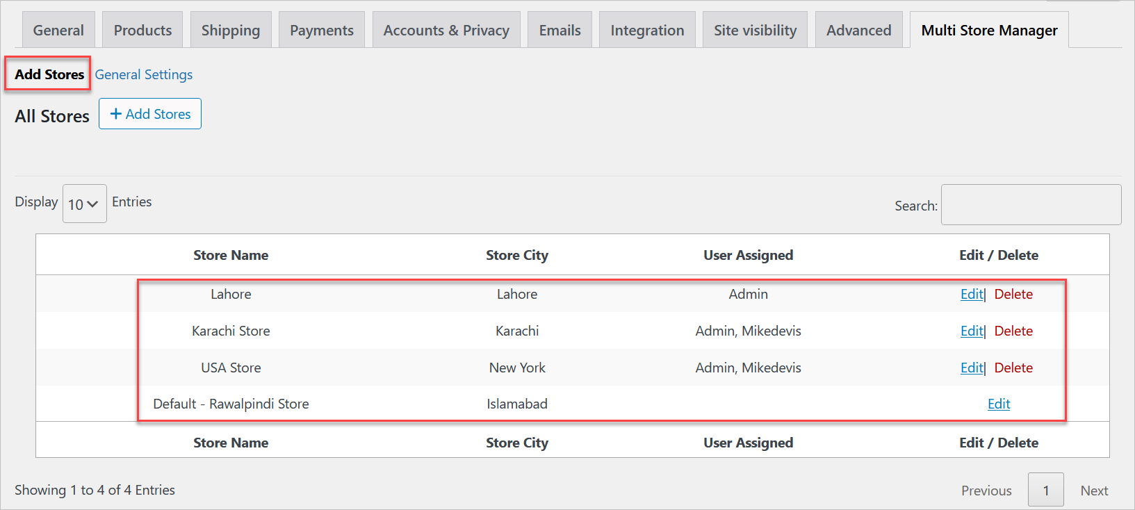WooCommerce Mult Store Addons - Add Multiple Shops by Locations