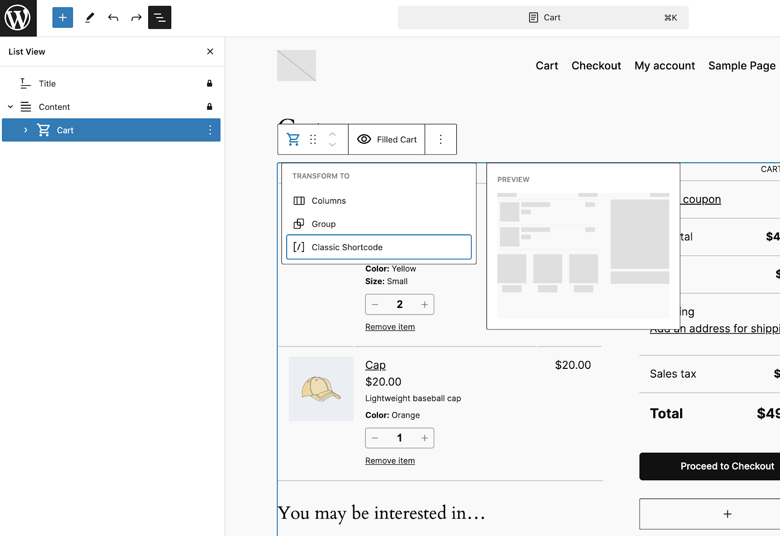 Using Blocks In Woocommerce Documentation Woocommerce 4313