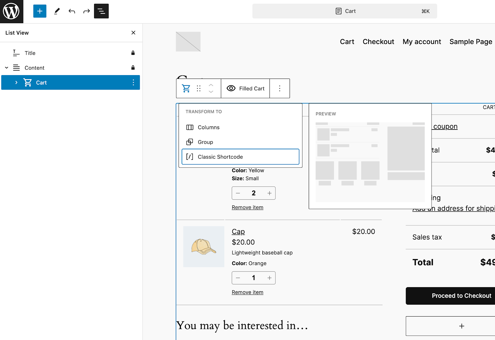 Using Blocks In Woocommerce Documentation Woocommerce