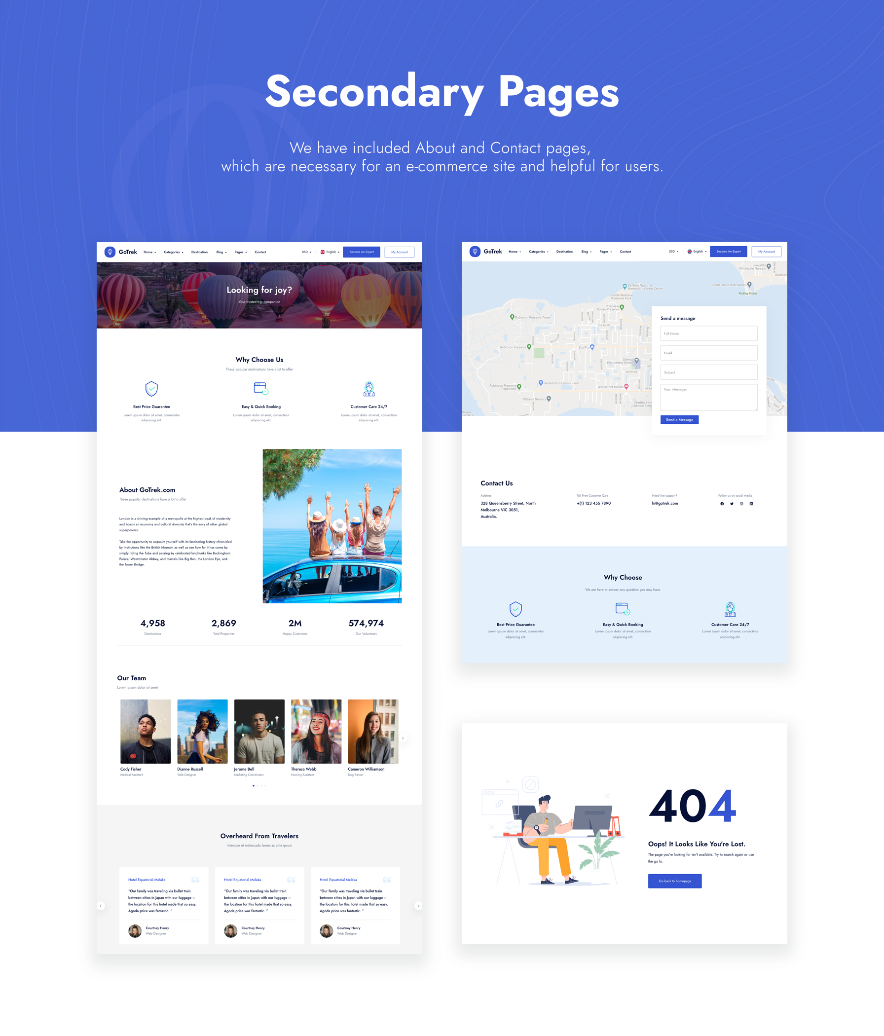 GoTrek - Traveling, Tour and Hotel Booking WooCommerce Theme