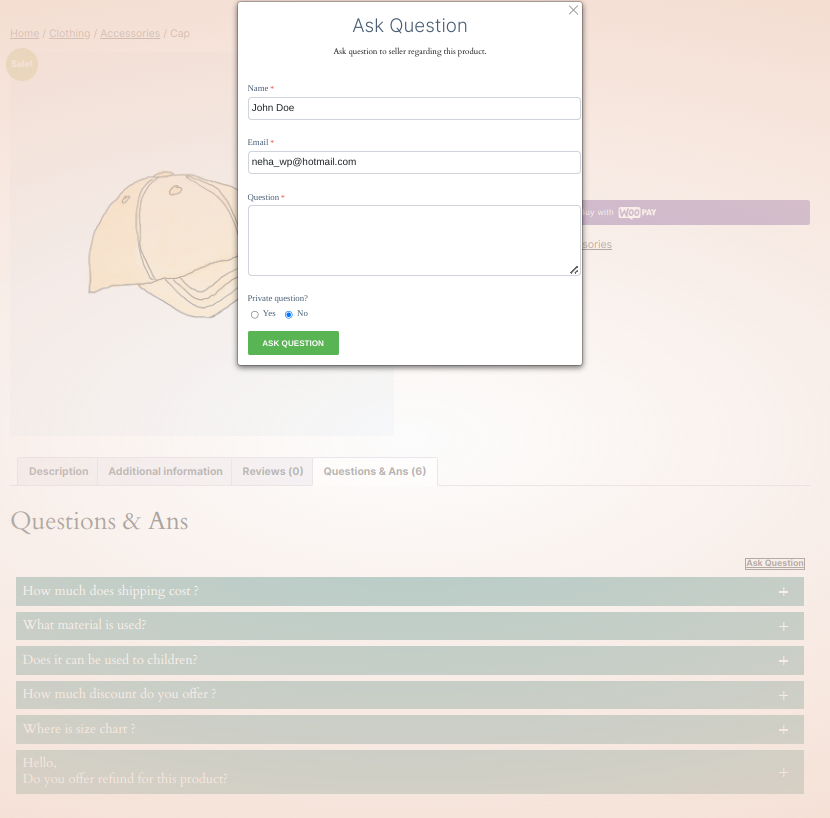 FAQ+ - Ask Product Questions - WooCommerce Marketplace