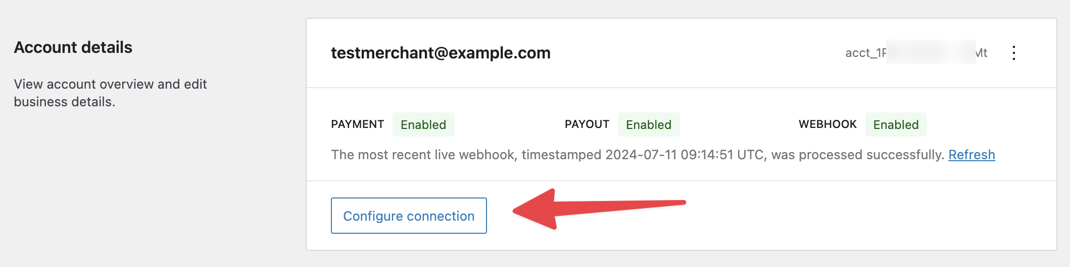 Connecting to a Stripe account Documentation - WooCommerce