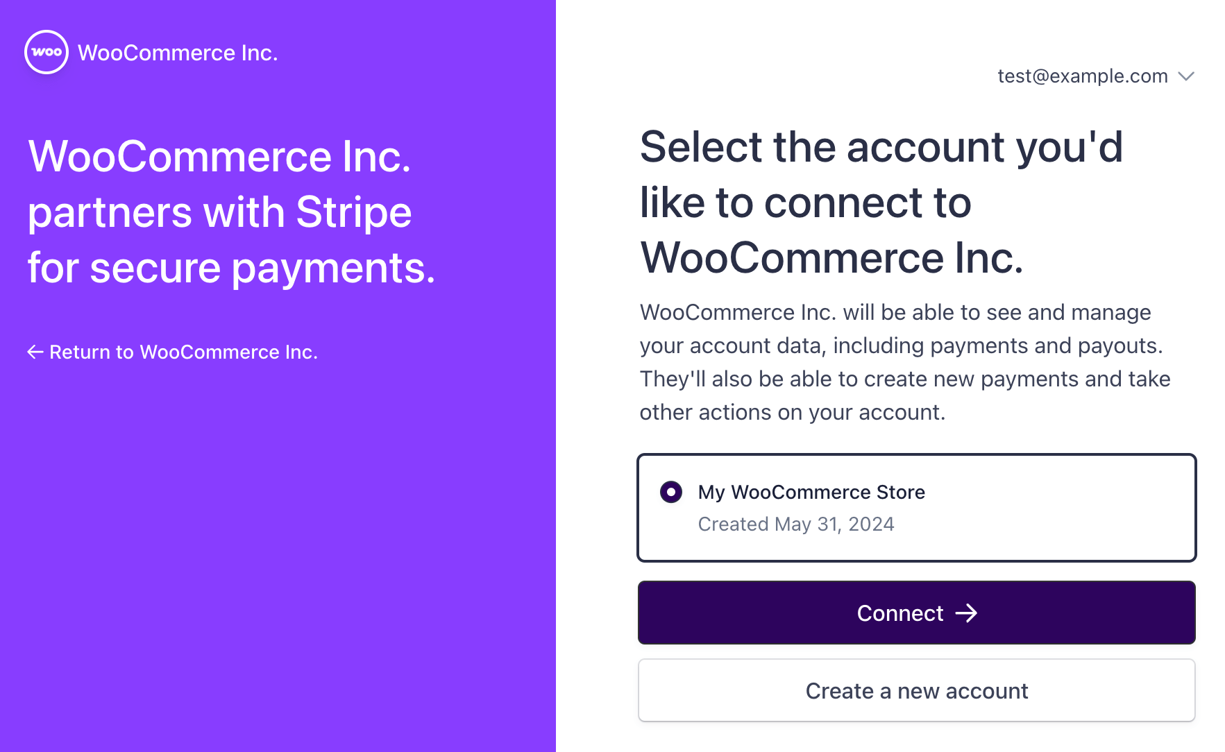 Connecting to a Stripe account Documentation - WooCommerce