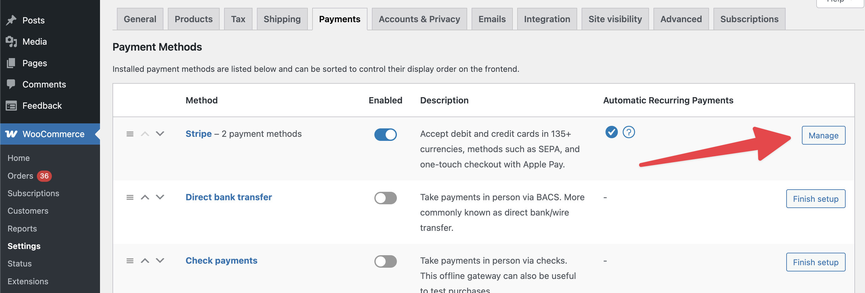 Testing the Stripe extension Documentation - WooCommerce