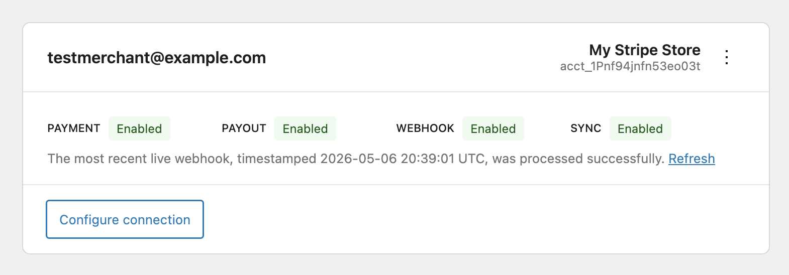 Connecting to a Stripe account Documentation - WooCommerce