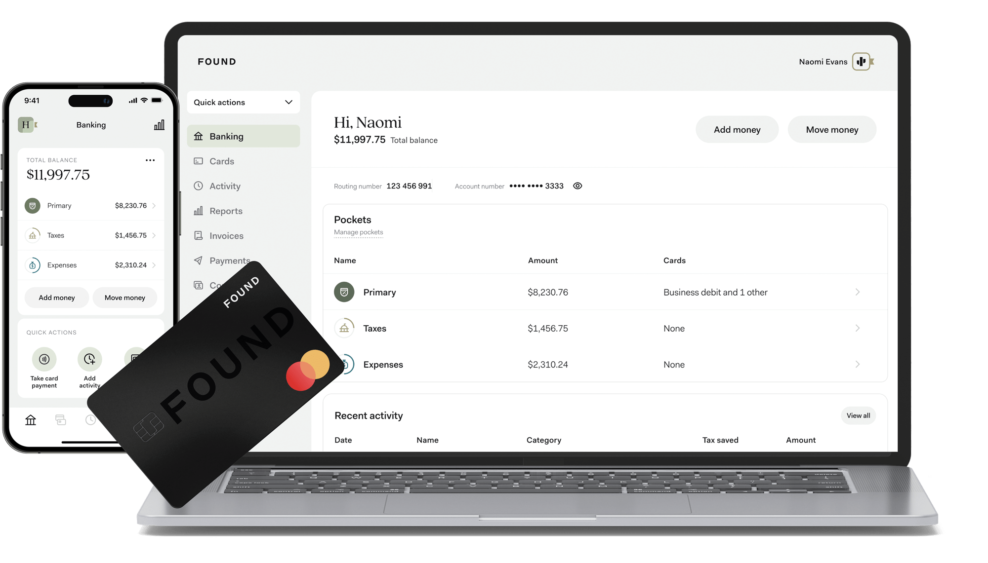 Found Business Banking - WooCommerce Marketplace