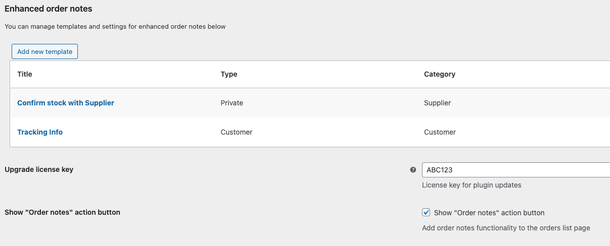 Enhanced Order Notes Documentation - WooCommerce