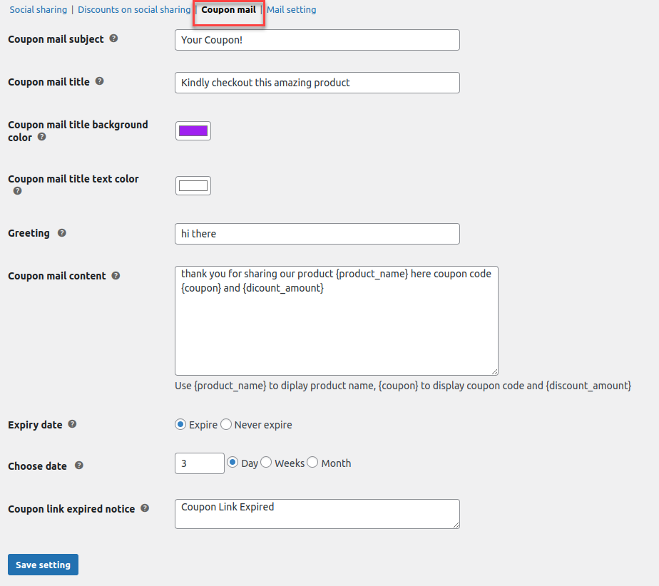 WooCommerce Social Share for Discounts