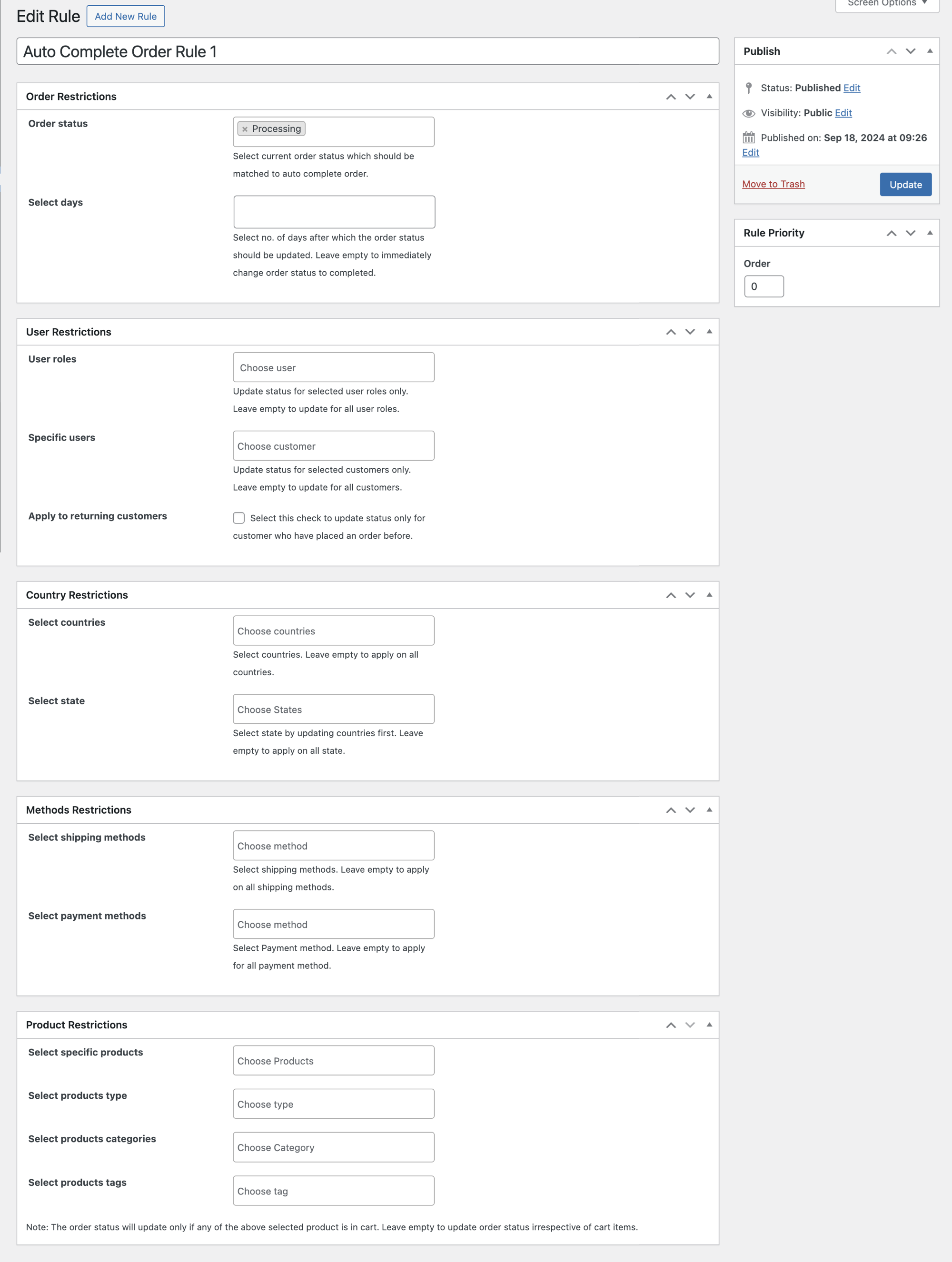 DOCS - Auto Complete Orders for WooCommerce