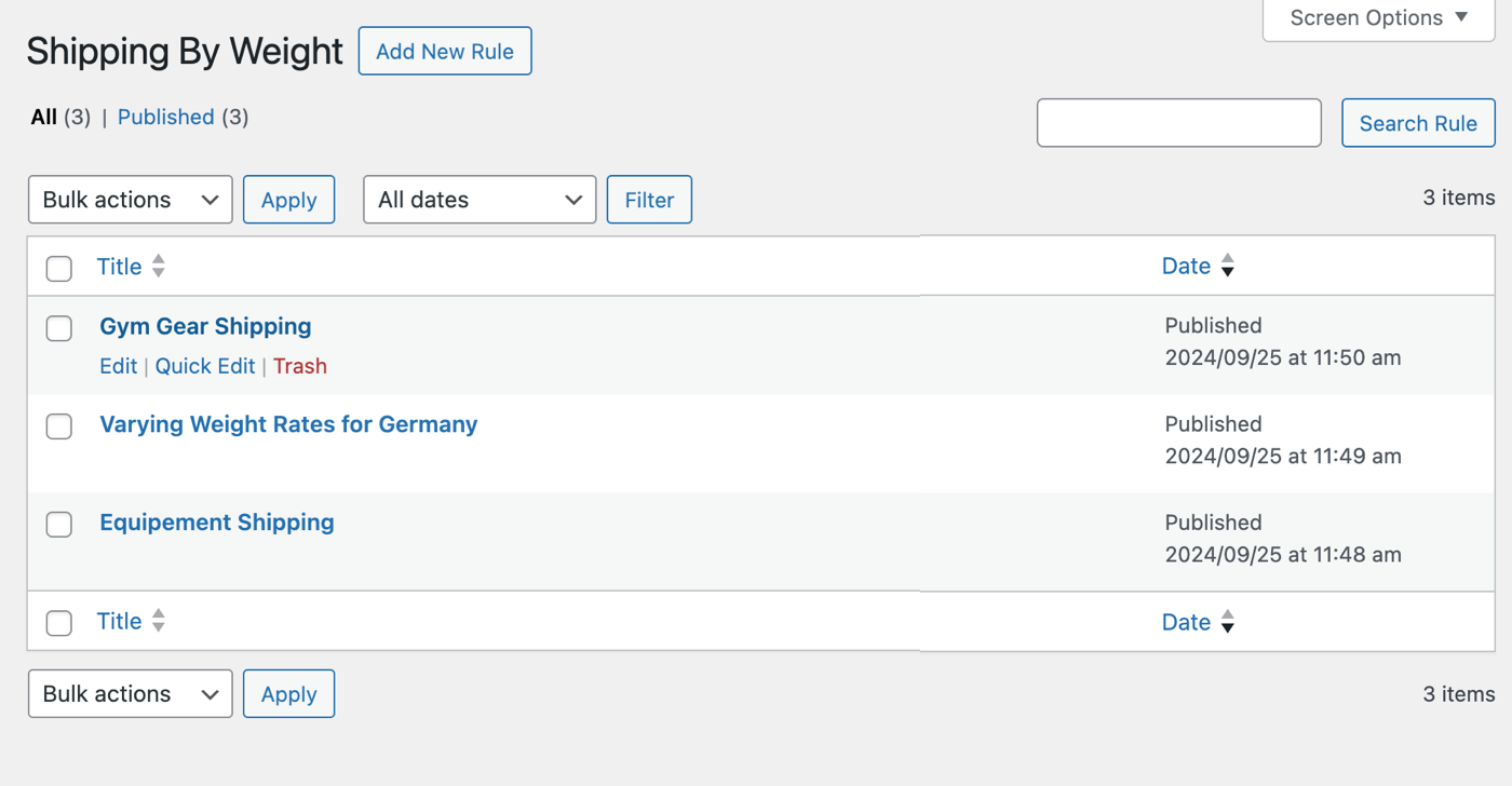 Weight Based Shipping for WooCommerce - Conditions & Rates