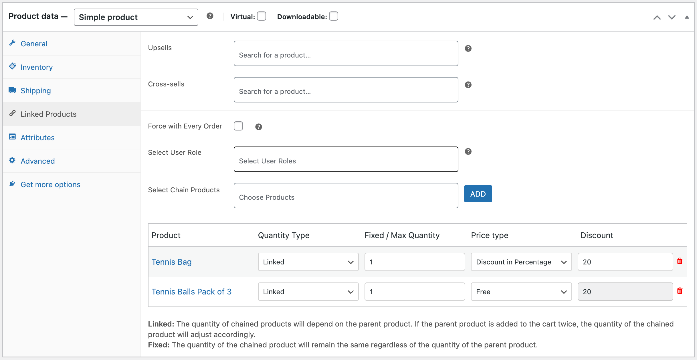 Linked Products for WooCommerce - Chain Products to Force Sell