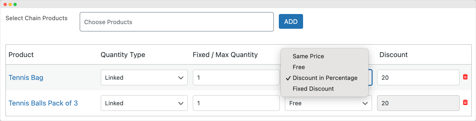 Linked Products for WooCommerce - Chain Products to Force Sell