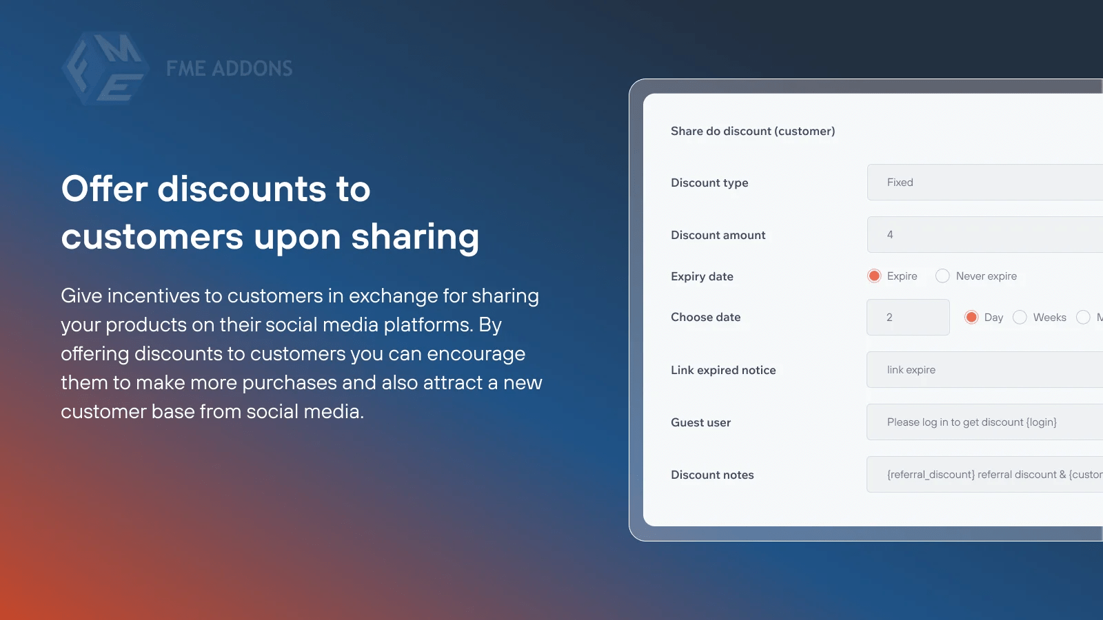 WooCommerce Social Share for Discounts