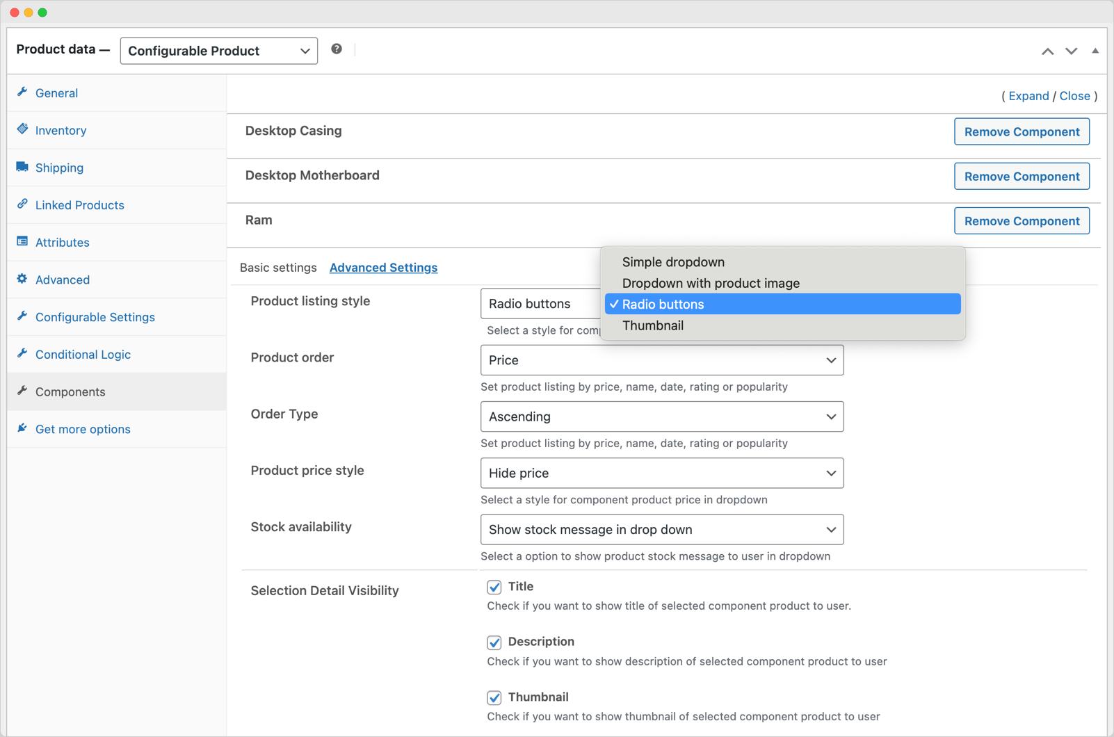 Configurable Product Builder – Sell Composite Products
