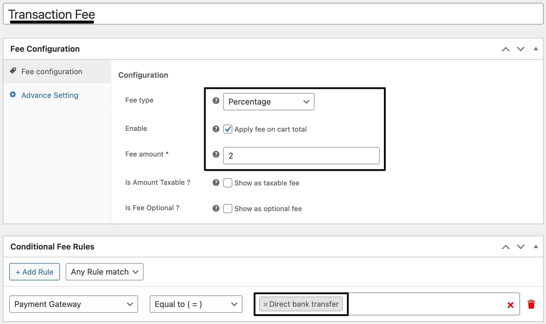Advanced Extra Fees - WooCommerce Marketplace