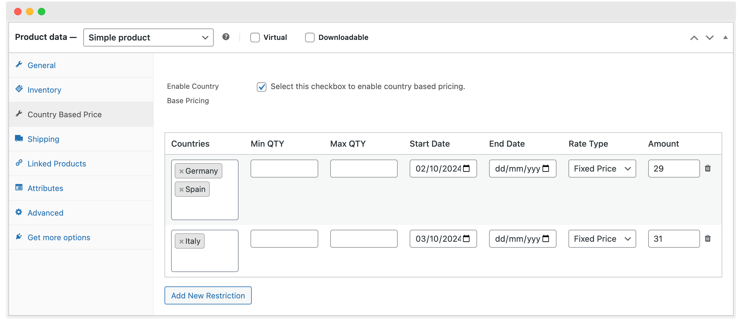 Country Based Product Pricing - WooCommerce Marketplace