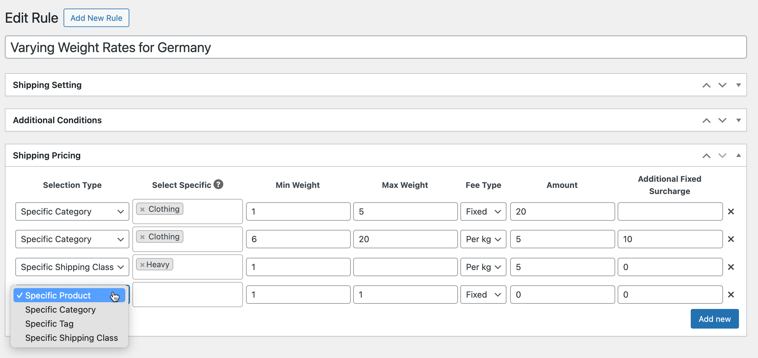 Weight Based Shipping Documentation - WooCommerce