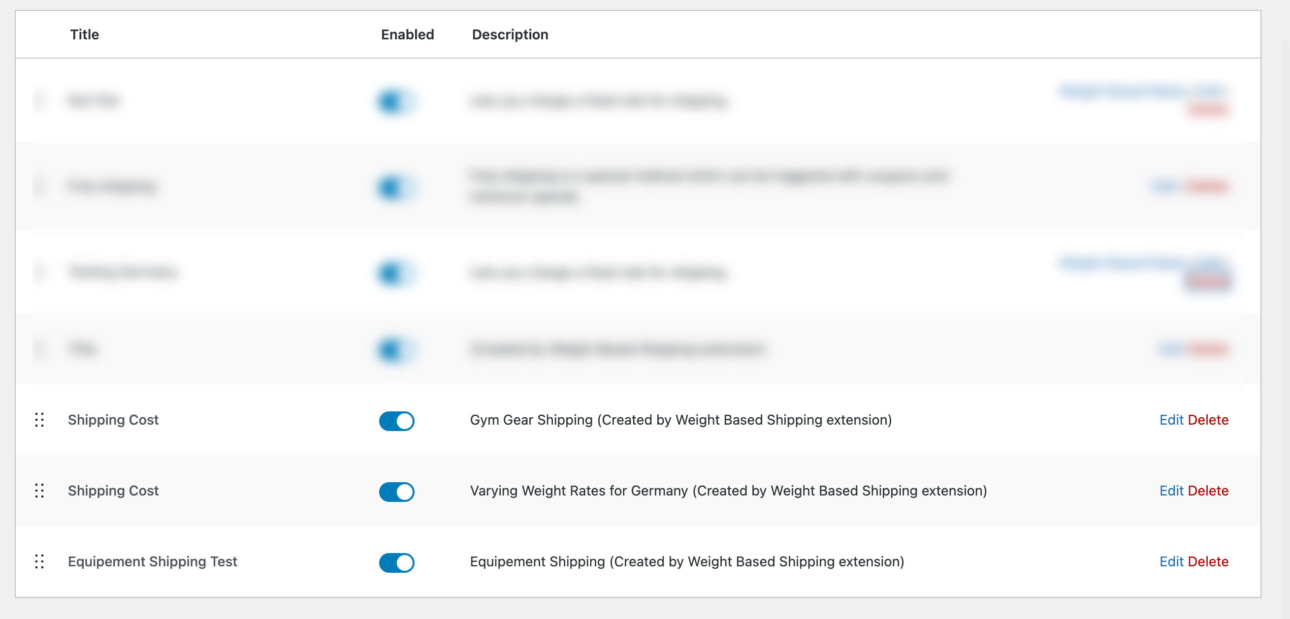 Weight Based Shipping Documentation - WooCommerce