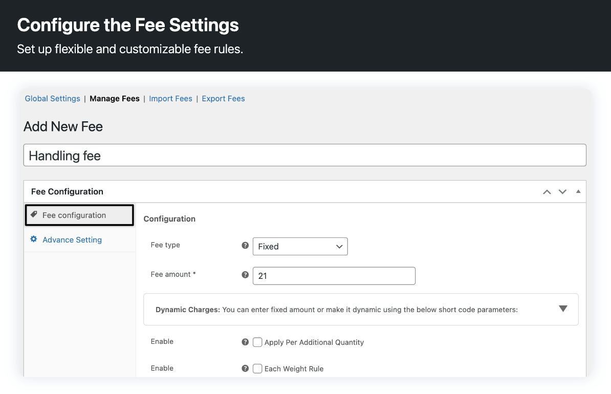 Advanced Extra Fees - WooCommerce Marketplace