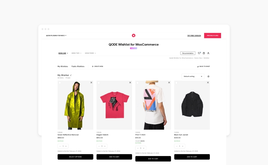 QODE Wishlist Pro for WooCommerce - WooCommerce Marketplace