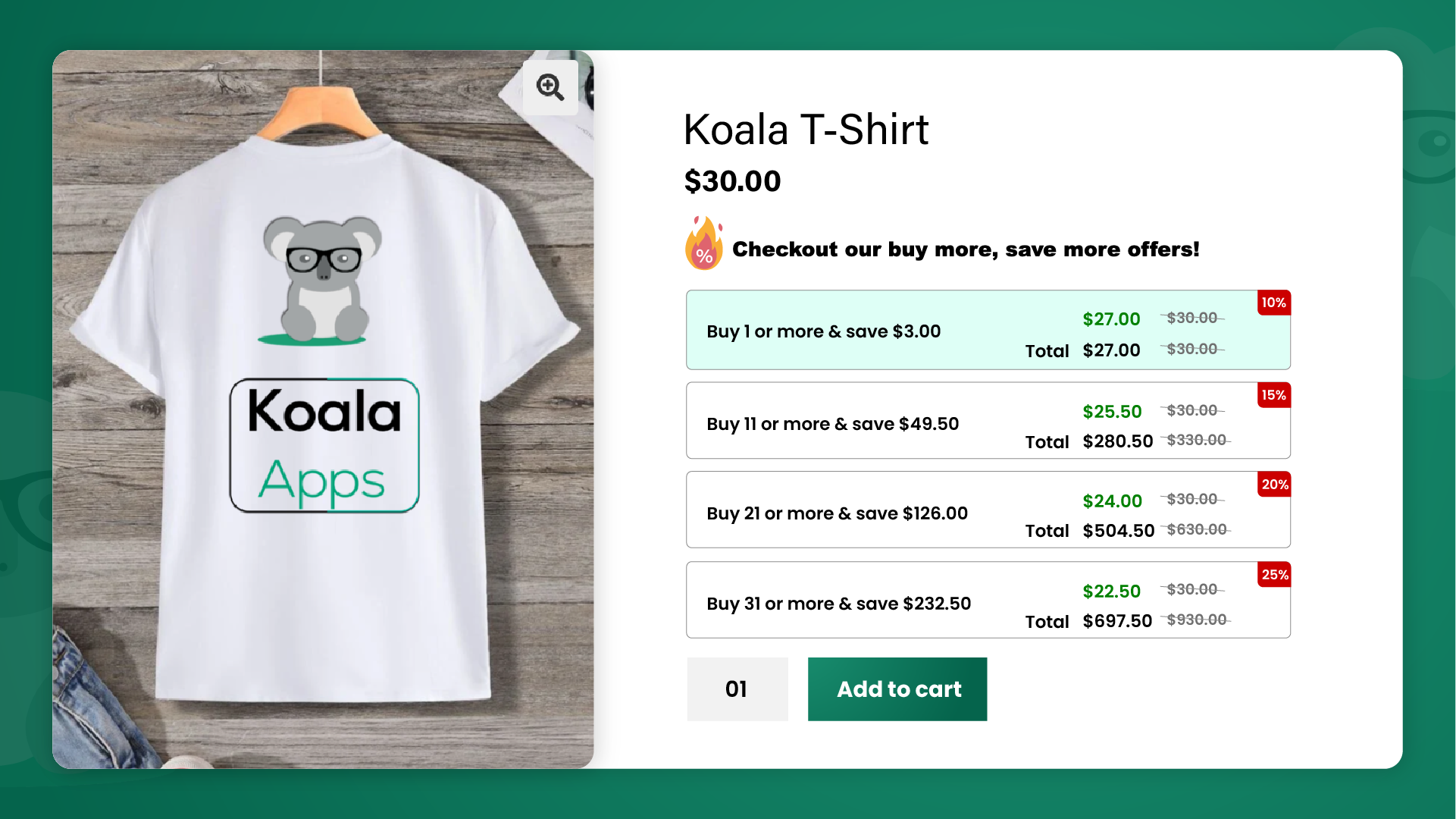 Buy More Save More for WooCommerce - Bulk Quantity Discounts