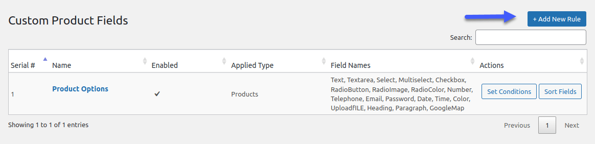 WooCommerce Product Add-ons - Custom Product Fields