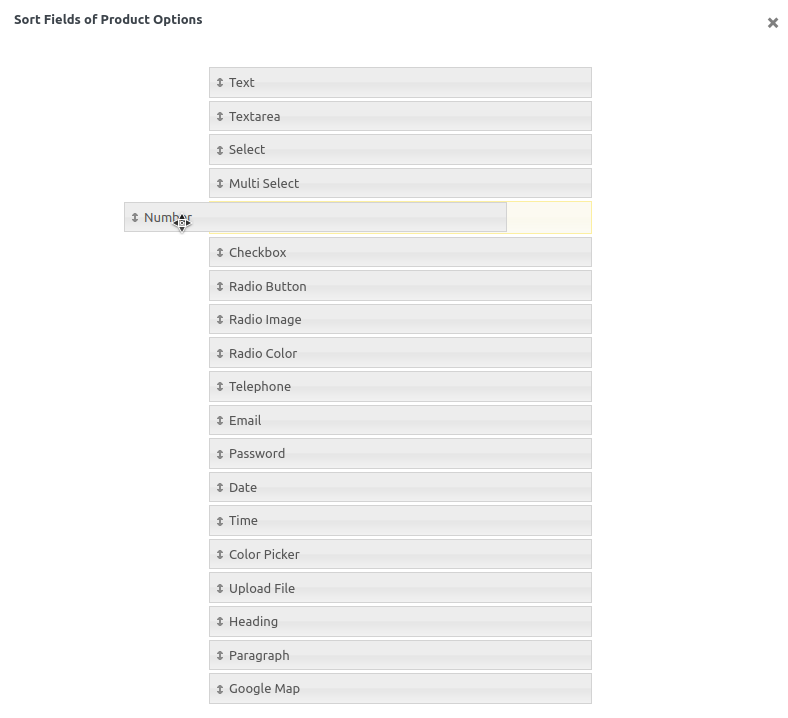 WooCommerce Product Add-ons - Custom Product Fields