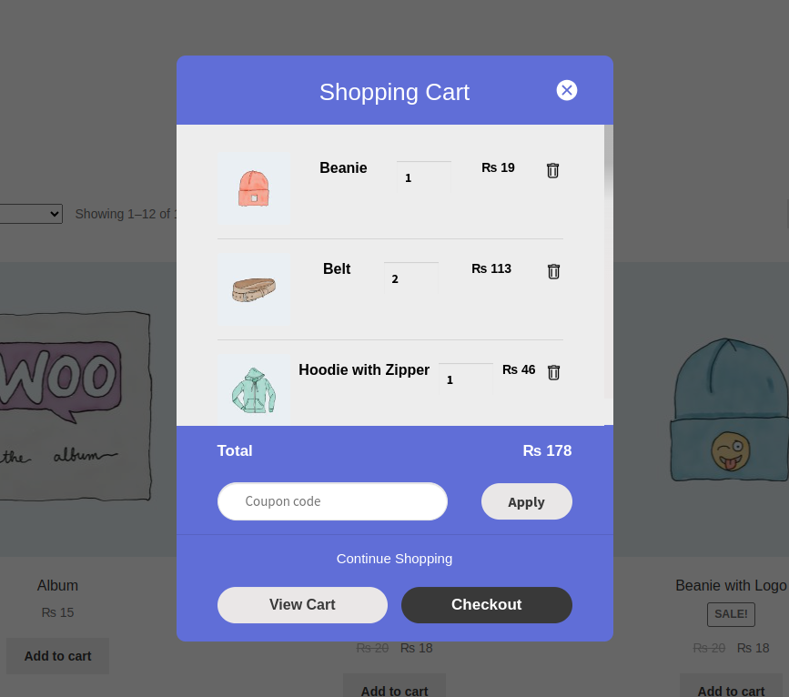 WooCommerce Side Cart - Popup Cart