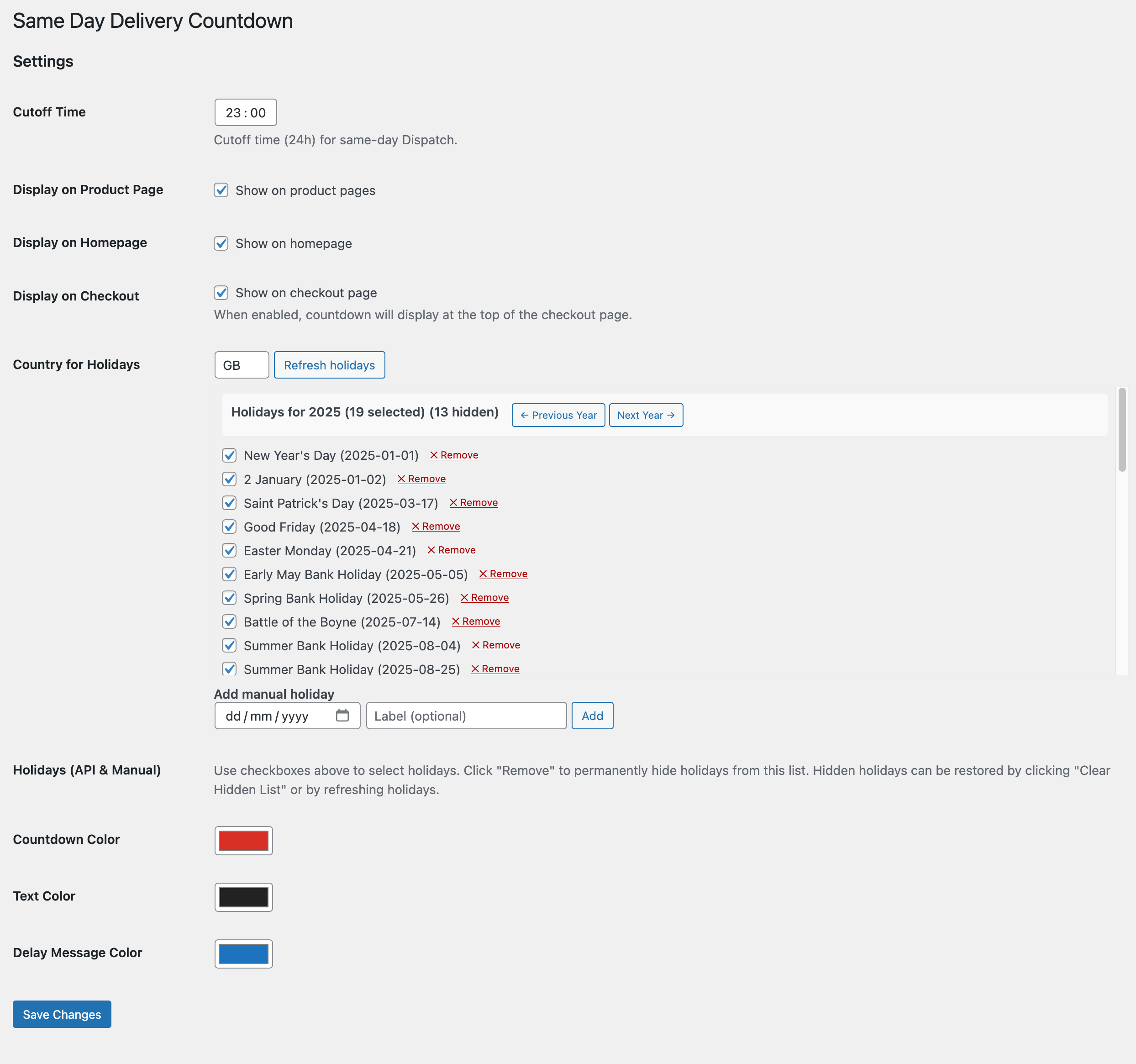 Delivery Time Cut-off - WooCommerce Marketplace
