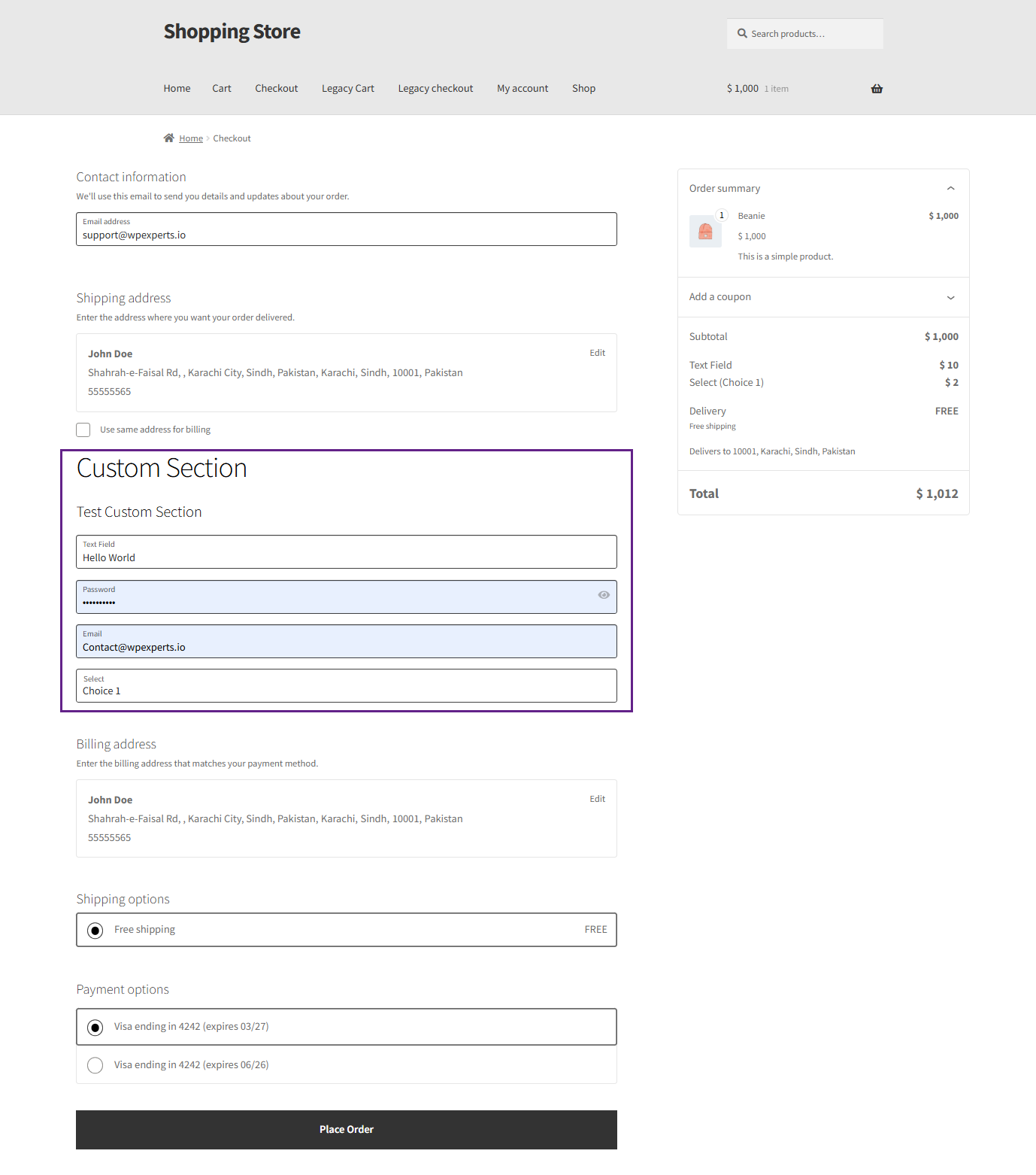Custom Checkout Fields Editor Documentation Woocommerce 7773