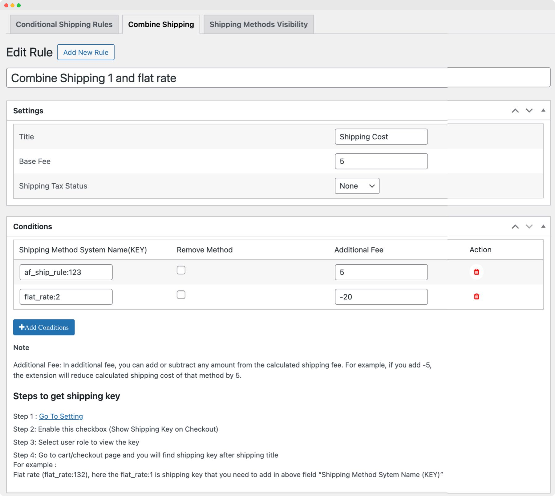 Advanced Shipping for WooCommerce - Extra Conditions, Fee