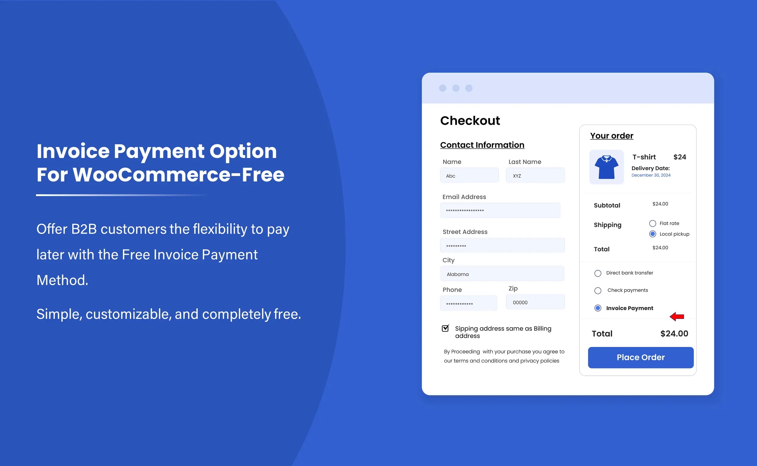 Invoice Payment Option Free - WooCommerce Marketplace