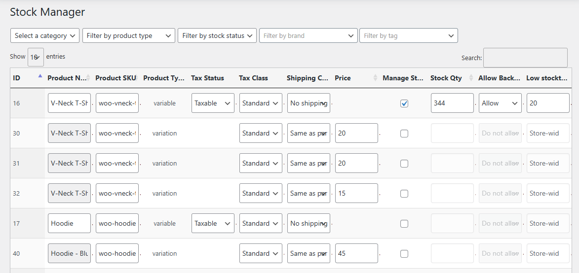WooCommerce Stock Manager - Inventory Management